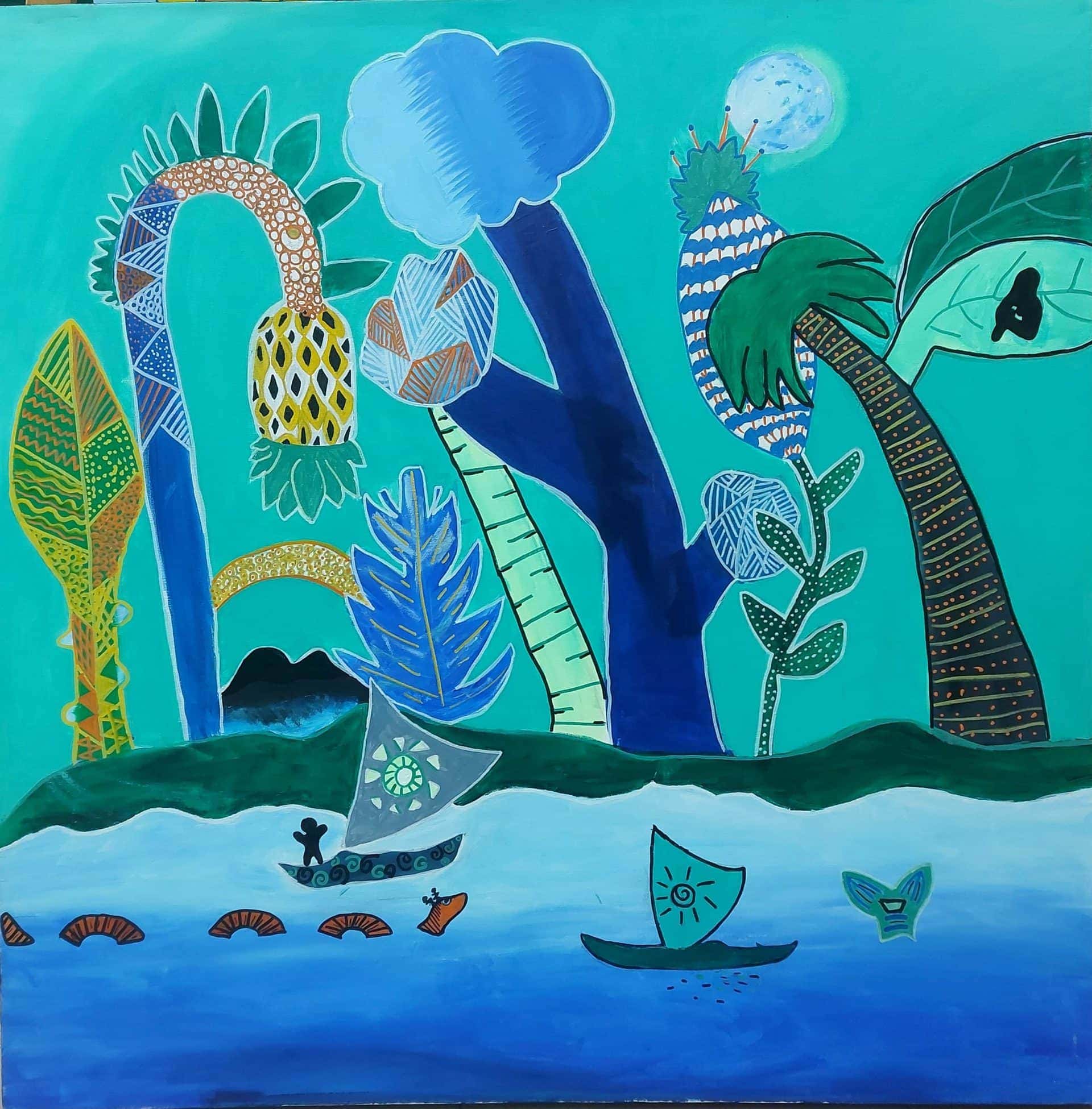 BISP Students Create Paintings Inspired by Niuean Artist John Pule ...