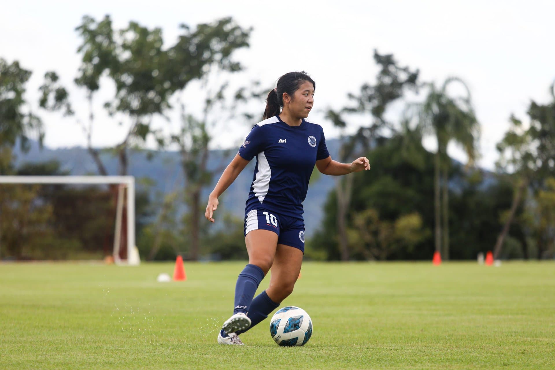 U18 Girls Football Team Training For Upcoming Tournaments British