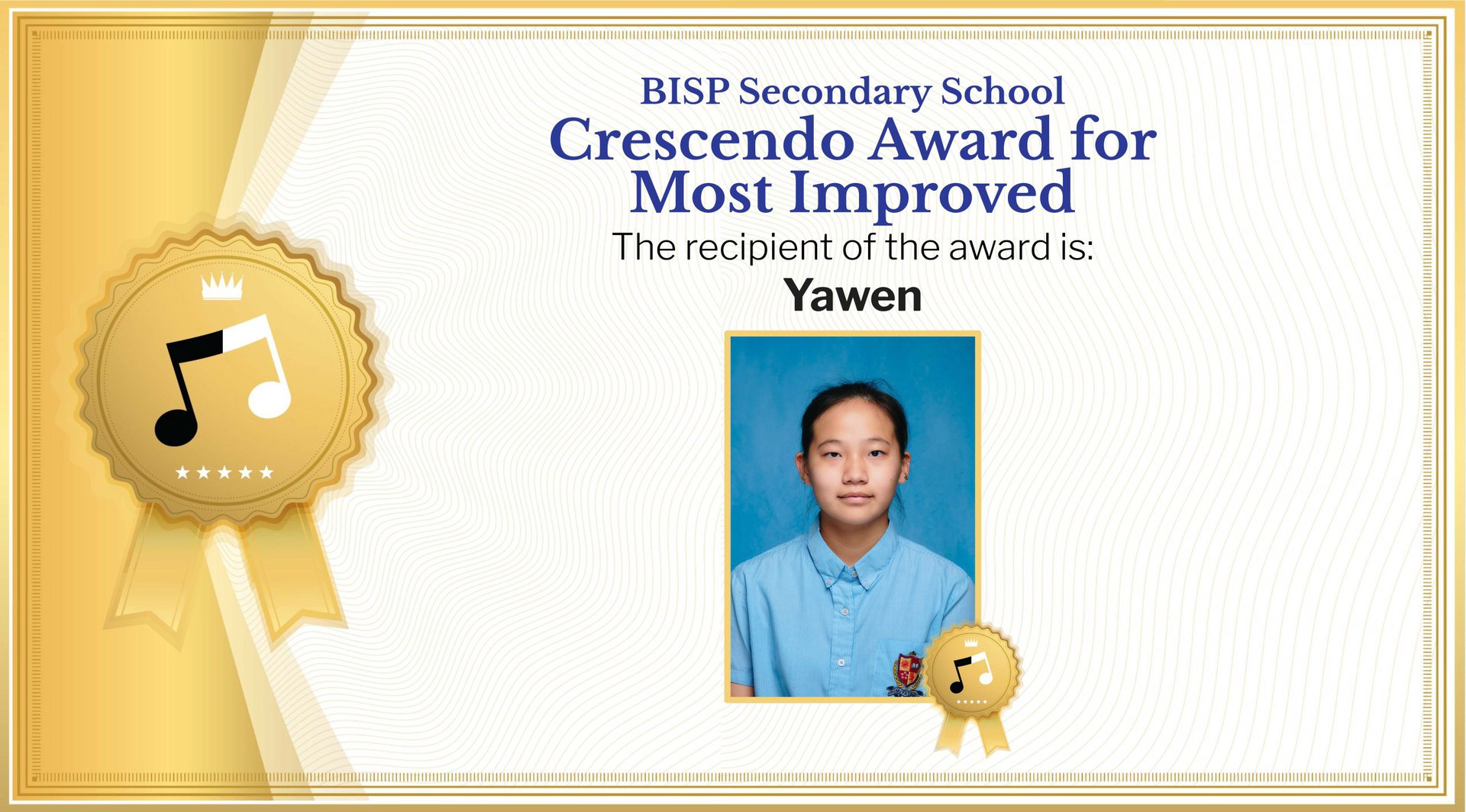 BISP 2023 Arts Awards Music Department Recipients | British ...