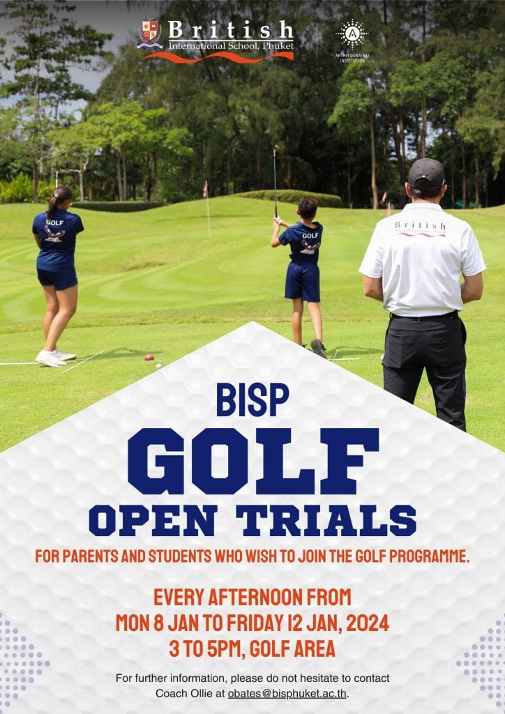 BISP to Host Golf Open Trials for Term 2 | British International School Phuket