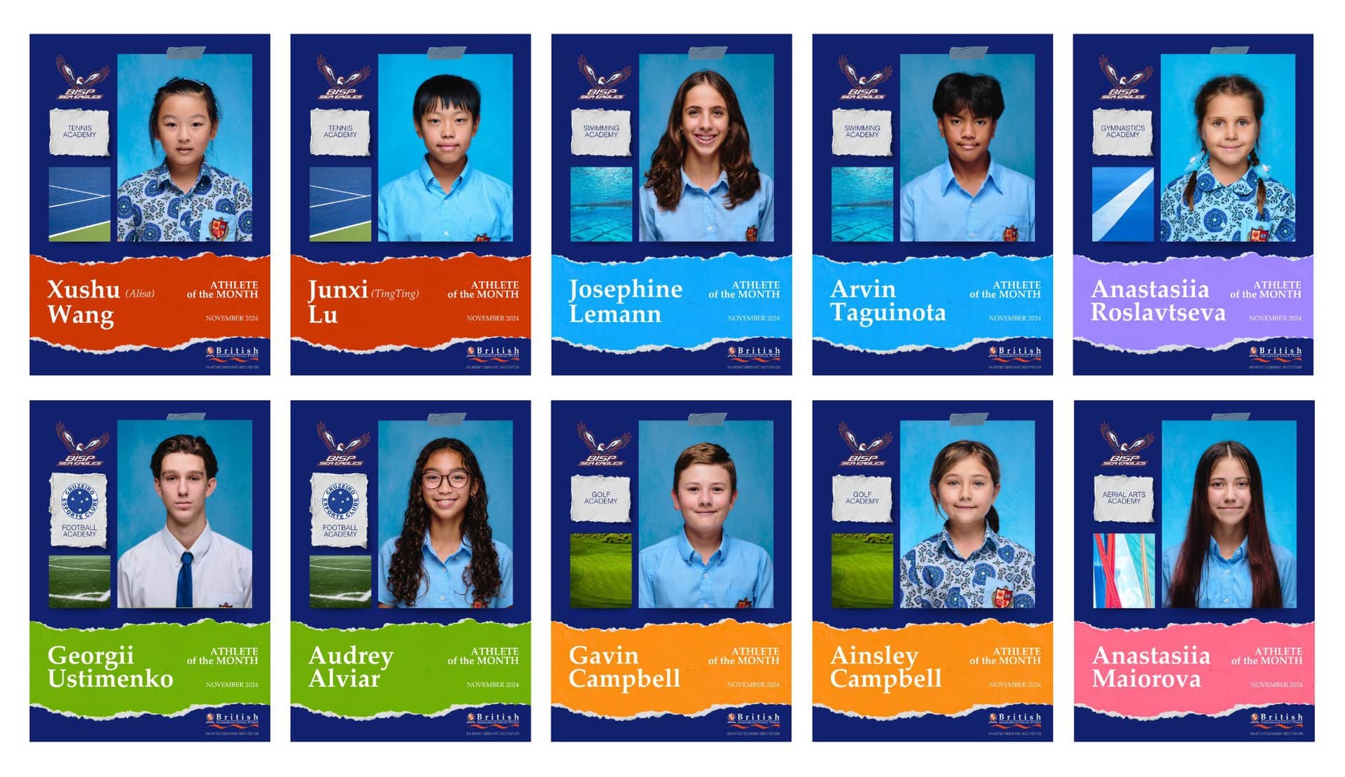 Congratulations to our BISP November 2024 Athletes of the Month ...